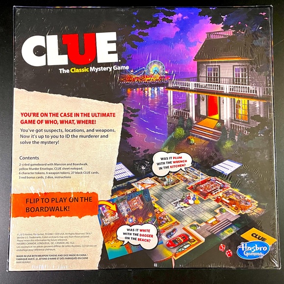 Hasbro | Toys | New Clue The Classic Mansion Murderboard Game With 2nd ...